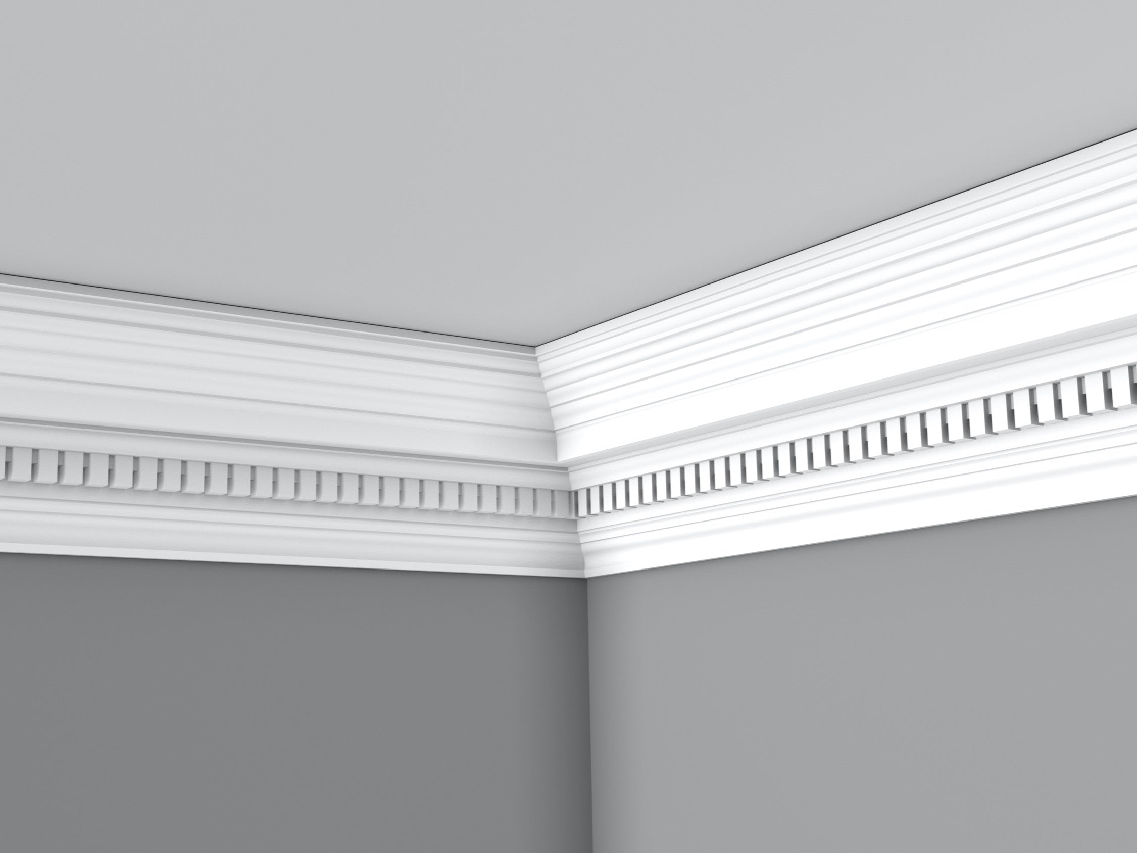 CL-E14 Large Edwardian Egg & Dart Plaster Cornice. P: 180mm. H: 195mm ...
